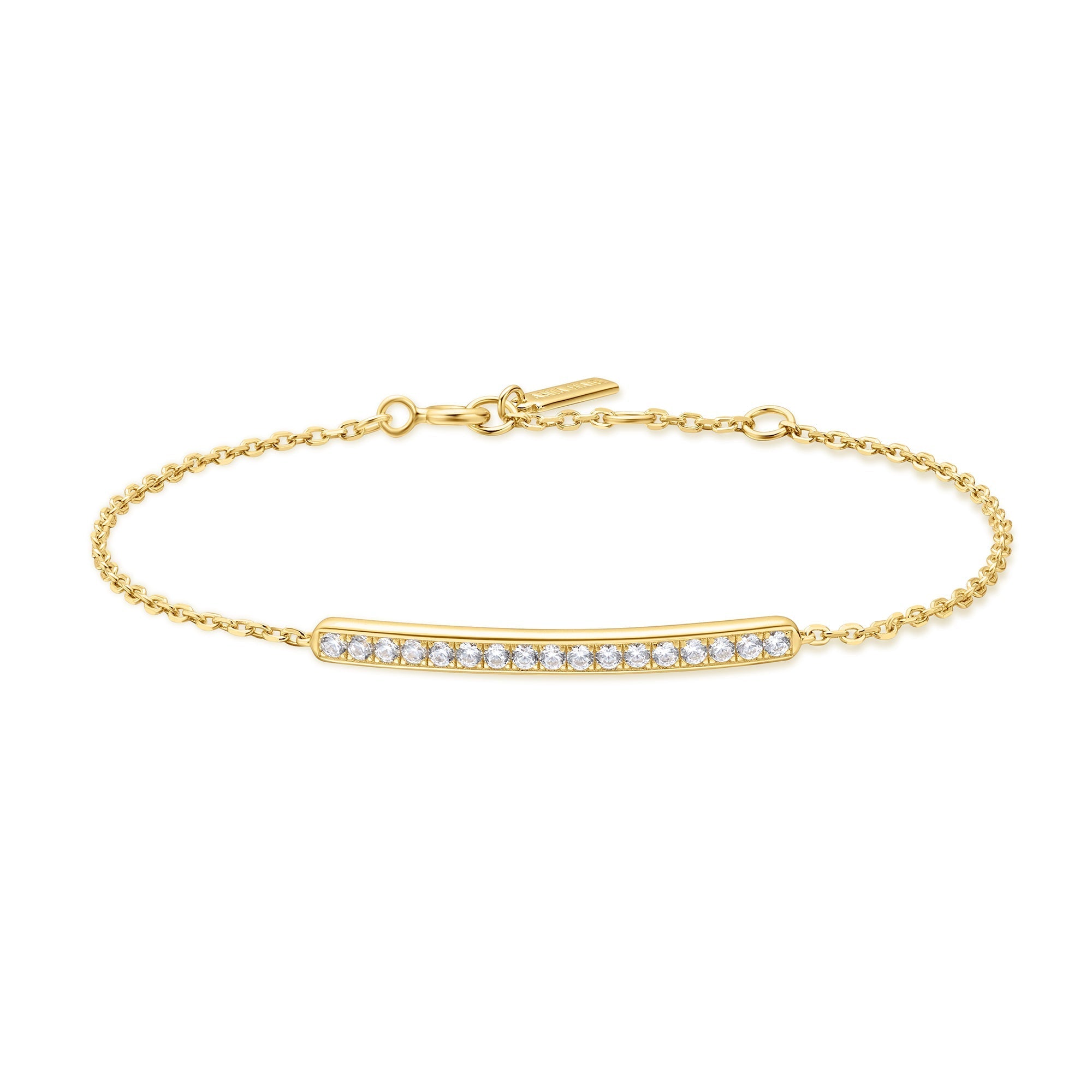 Gold Pave Bar Bracelet|B062-02G|Ania Haie Australia – The Jewellery Boutique