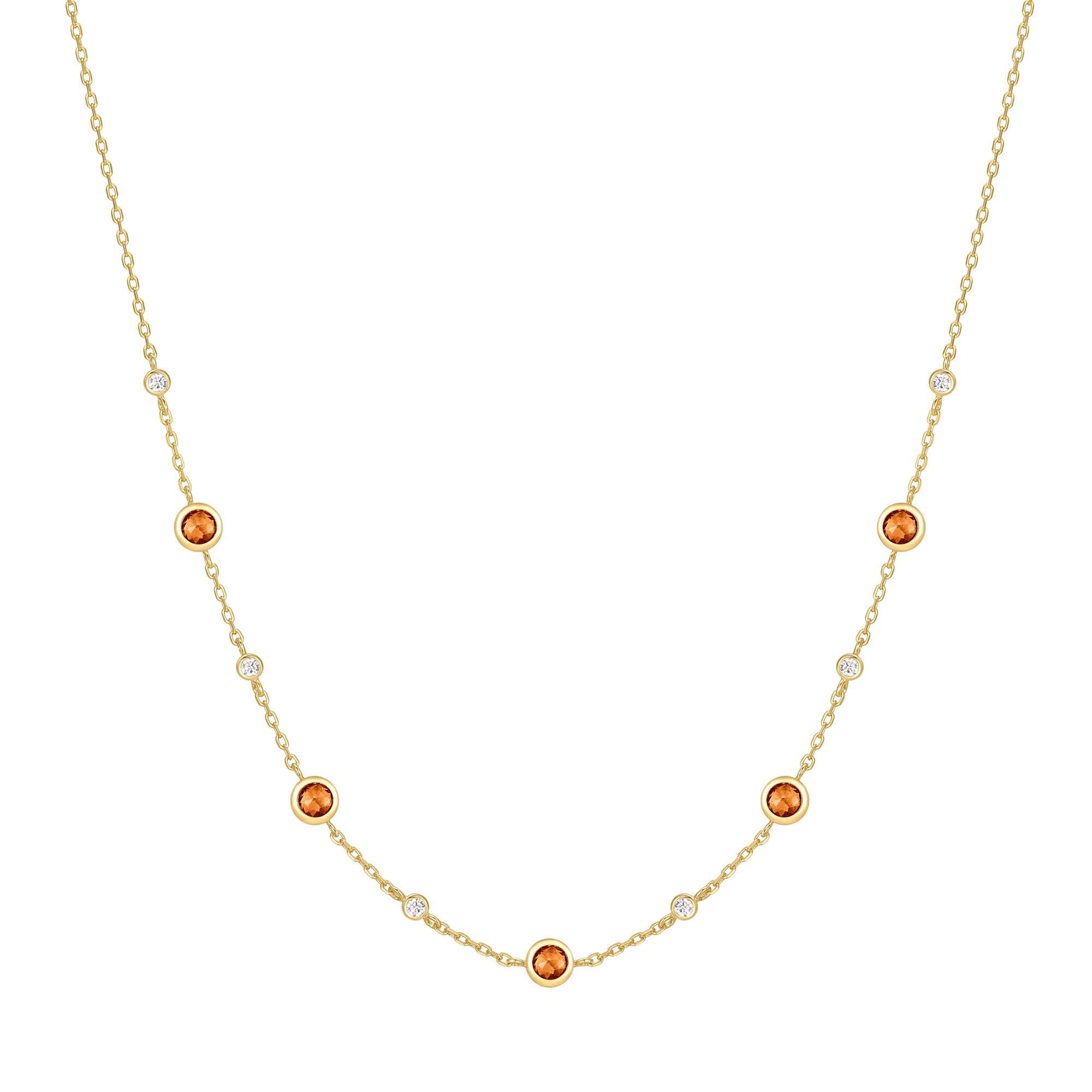 Gold Nano Gem Station Necklace|N066-01G| Ania Haie Australia – The ...